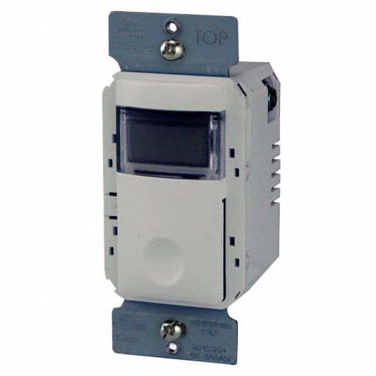 WATT STOPPER, 12 hr Max, White, Wall Switch Timer - 11X336|RT-100-W ...