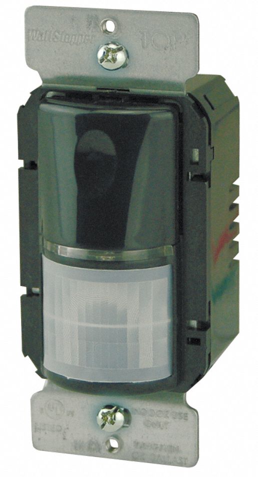 Wall Switch Box Occupancy Sensor, 1050 sq ft Passive Infrared, Black ...