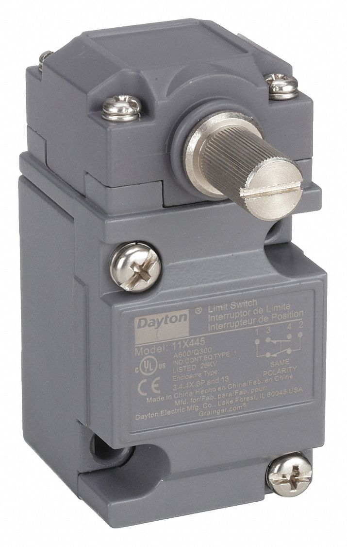 DAYTON, Roller Lever, Non-Metallic, Limit Switch - 11X445|11X445 - Grainger
