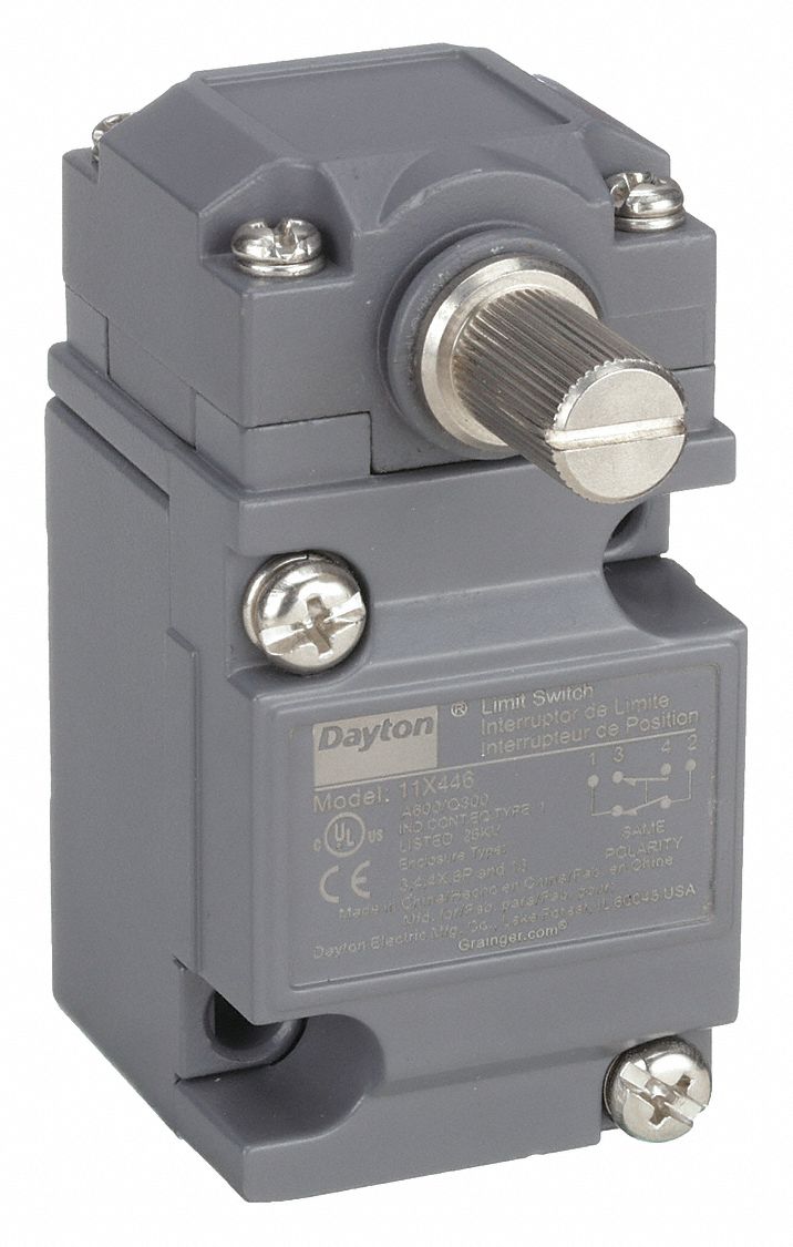 DAYTON, Roller Lever, Non-Metallic, Limit Switch - 11X446|11X446 - Grainger