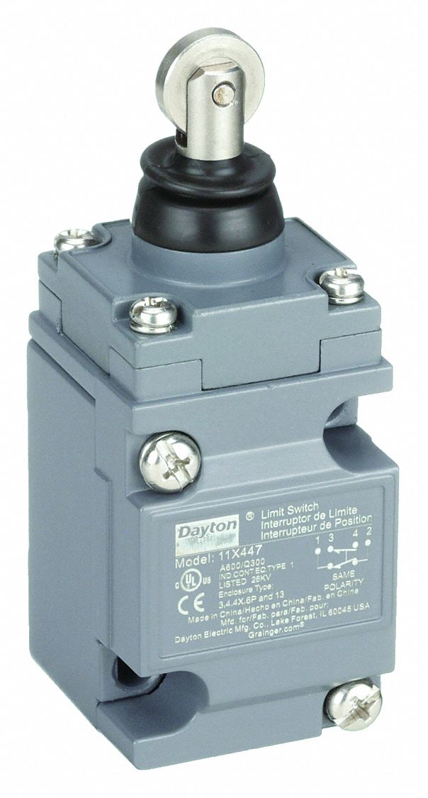 DAYTON, Roller Plunger, Limit Switch - 11X447|11X447 - Grainger