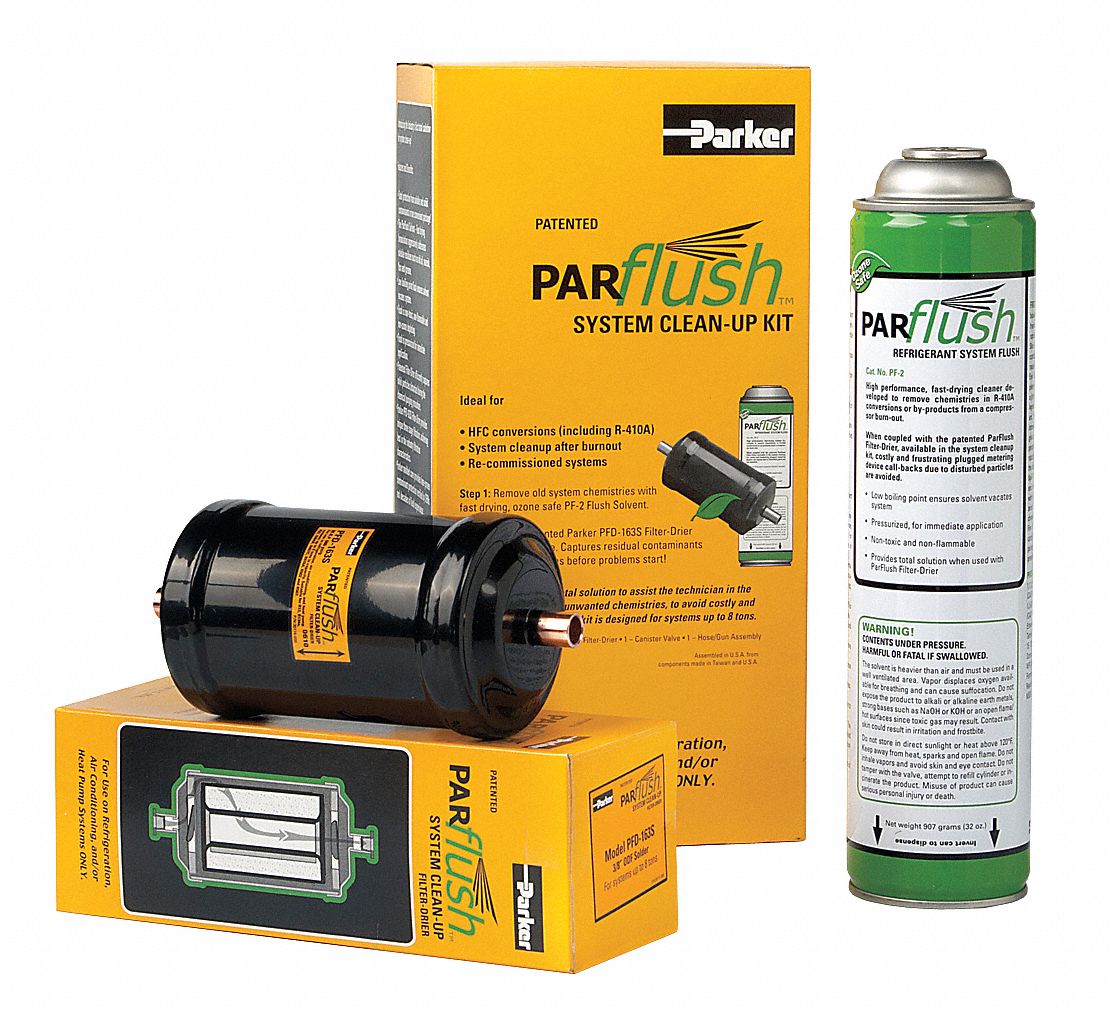 Refrigeration System Flush Kit,2 lb. - Grainger