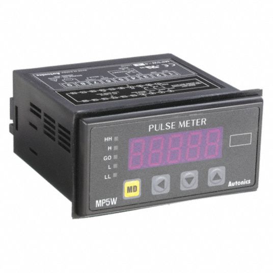 AUTONICS, -19,999 RPM Min RPM, 99,999 RPM Max RPM, Panel Tachometer ...