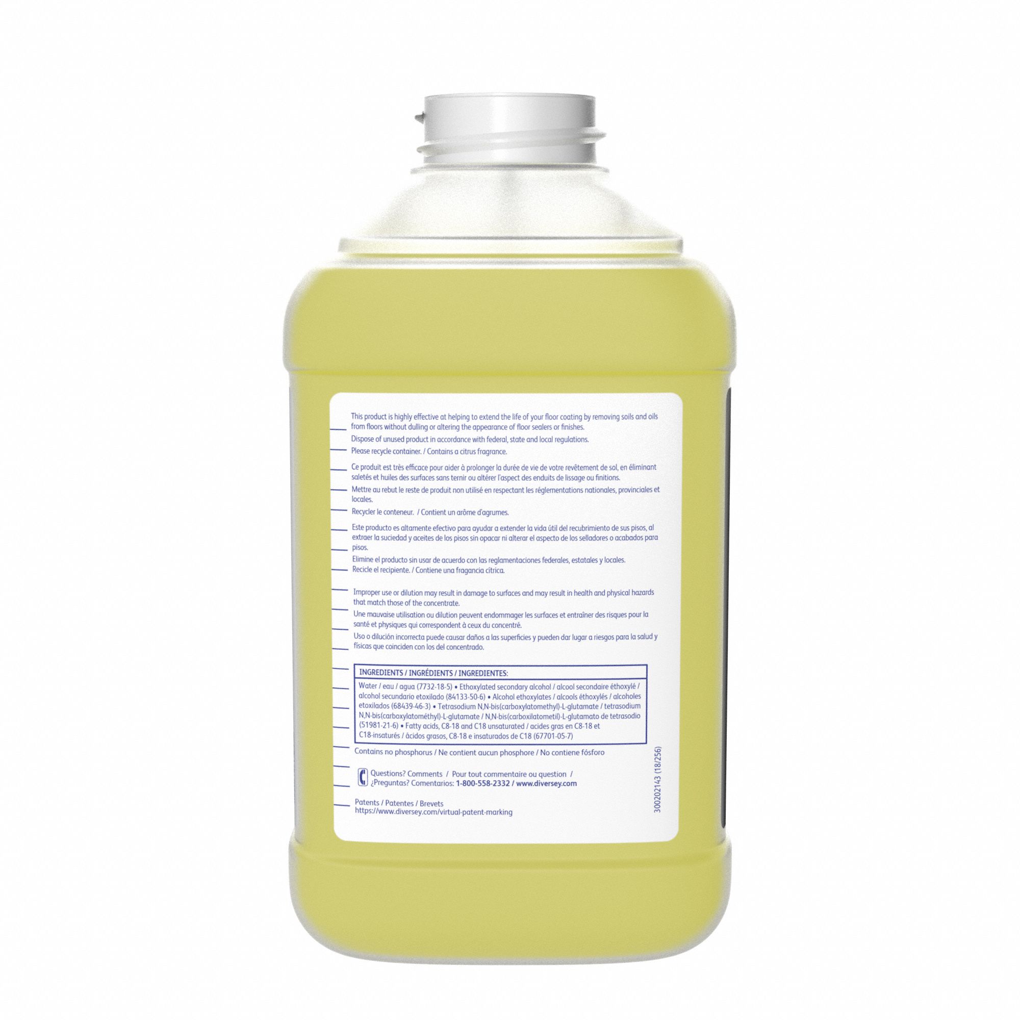 DIVERSEY Floor Cleaner: Prominence, 66, Fits J-Fill Dispenser Series, 2 ...