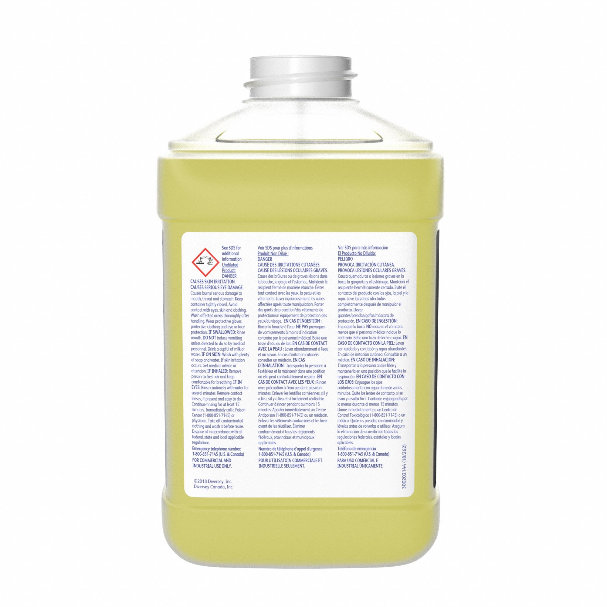 DIVERSEY Floor Cleaner: Prominence, 66, Fits J-Fill Dispenser Series, 2 ...