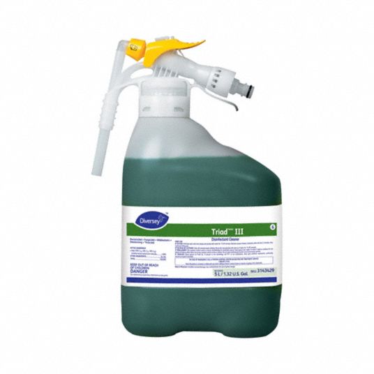 DIVERSEY, Triad, 6, Cleaner and Disinfectant Concentrate - 11Y655 ...