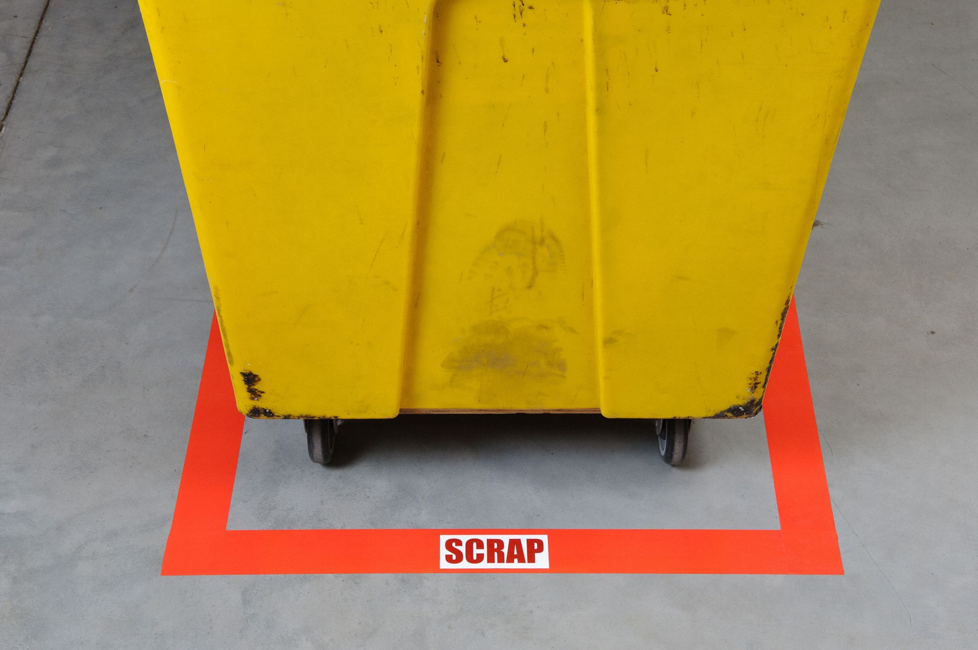 BRADY Floor Marking Tape: Gen Purpose, Solid, Red, 2 in x 100 ft, 8 mil ...