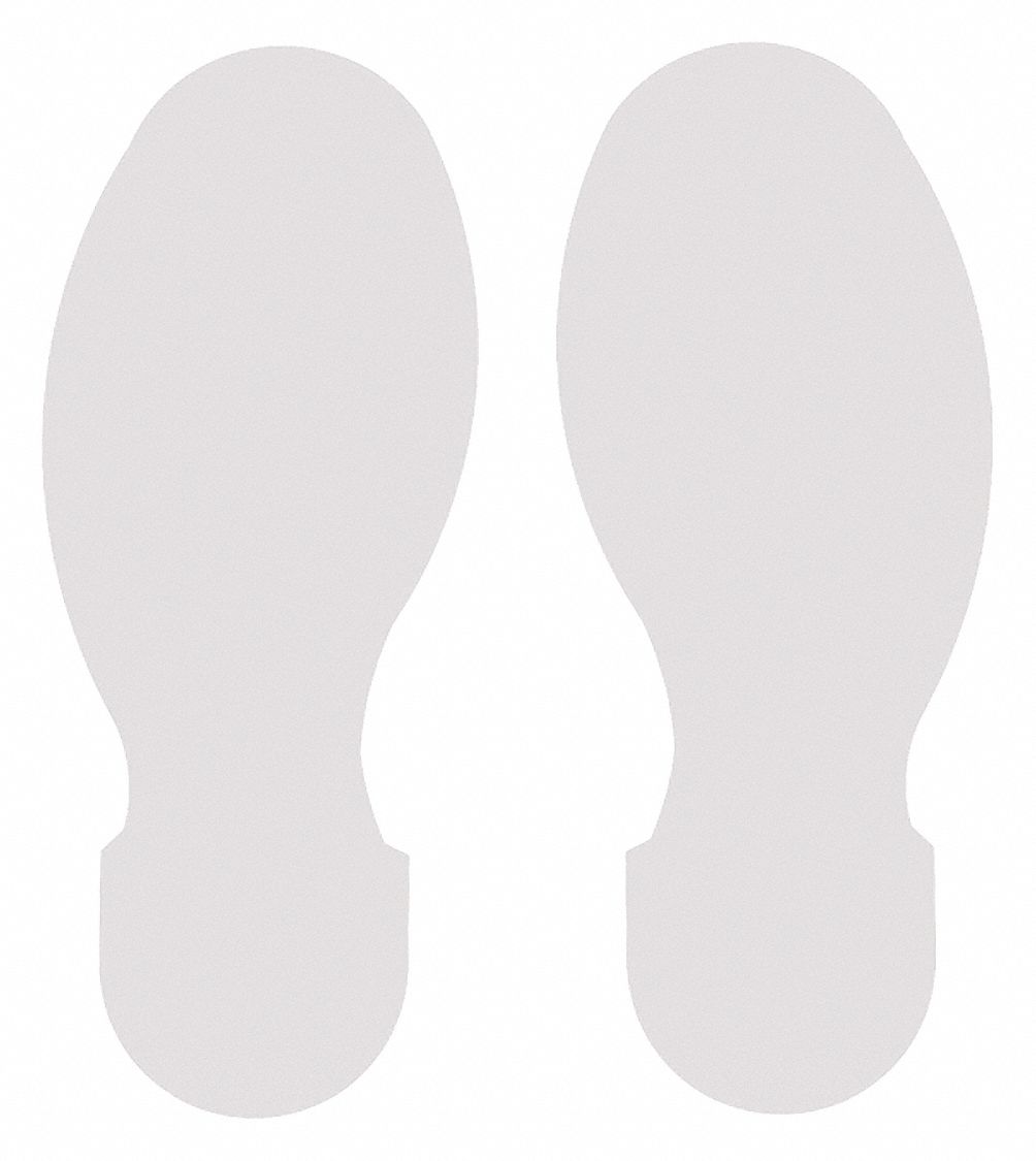 Footprint, Solid, Floor Marking Tape - 11Z155|104411 - Grainger Footprint, Solid, Floor Marking Tape - 11Z155|104411 - Grainger