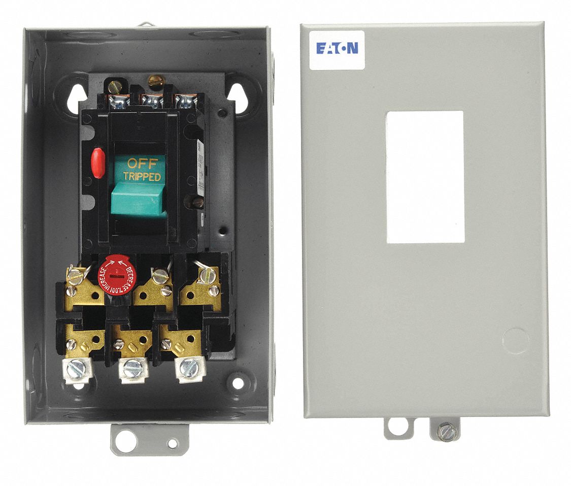 EATON, Non-Reversing, 3 Poles, Manual Motor Starter - 11Z490|B100S0C ...
