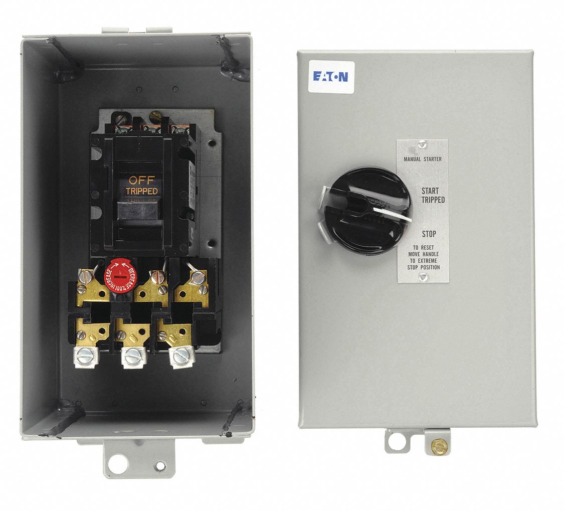 EATON, Non-Reversing, 3 Poles, Manual Motor Starter - 11Z496|B100J0C ...