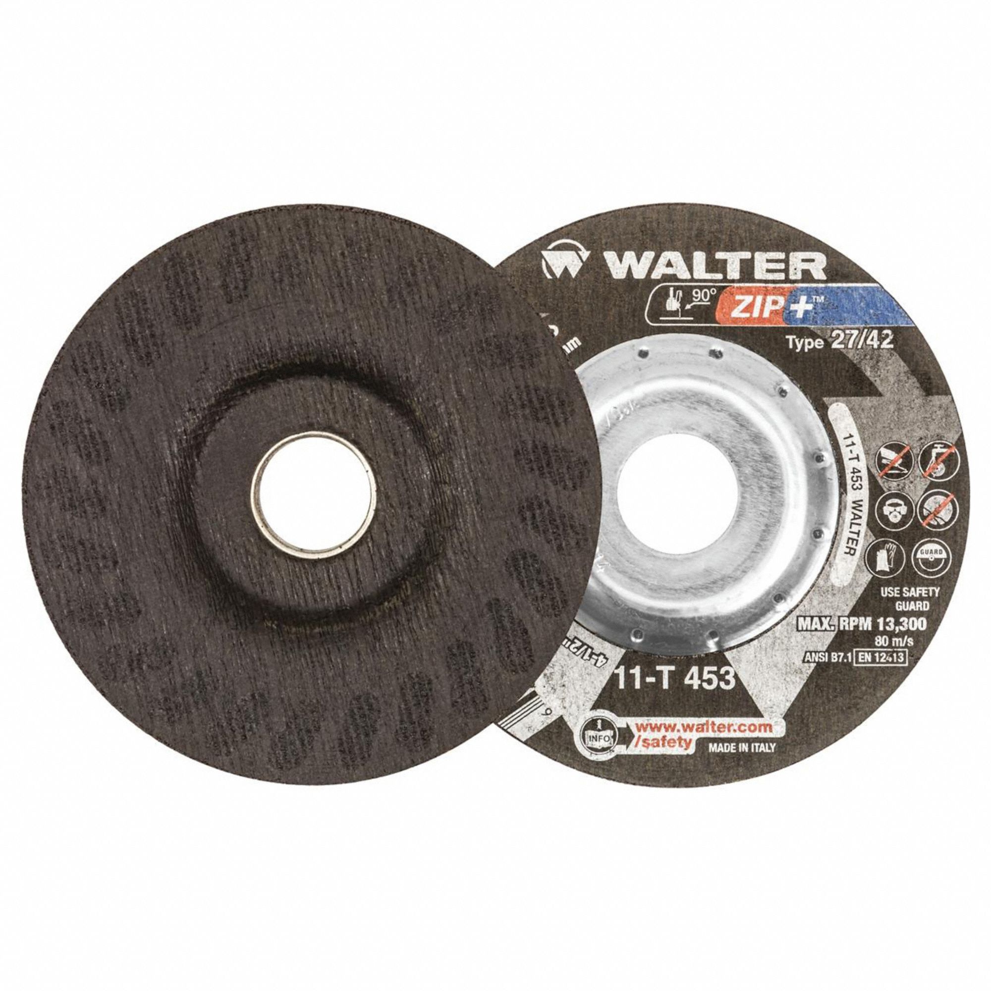 WALTER SURFACE TECHNOLOGIES, Type 27, 4 1/2" x 1/16" x 7/8", Depressed ...
