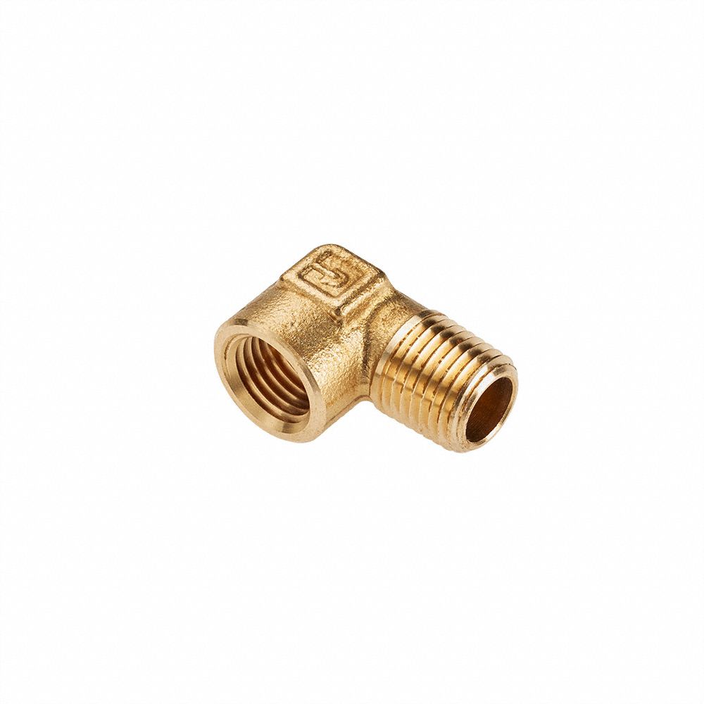 Brass, 1/8 in x 1/8 in x 1/8 in Fitting Pipe Size, Pipe Fitting - 809L23|1202P-2-2 - Grainger