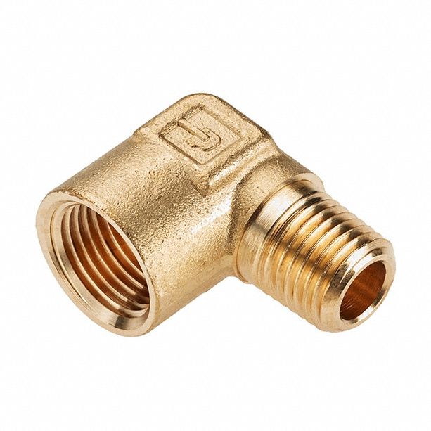 Brass, 3/8 in x 1/4 in Fitting Pipe Size, Pipe Fitting - 809F59|1202P-6 ...