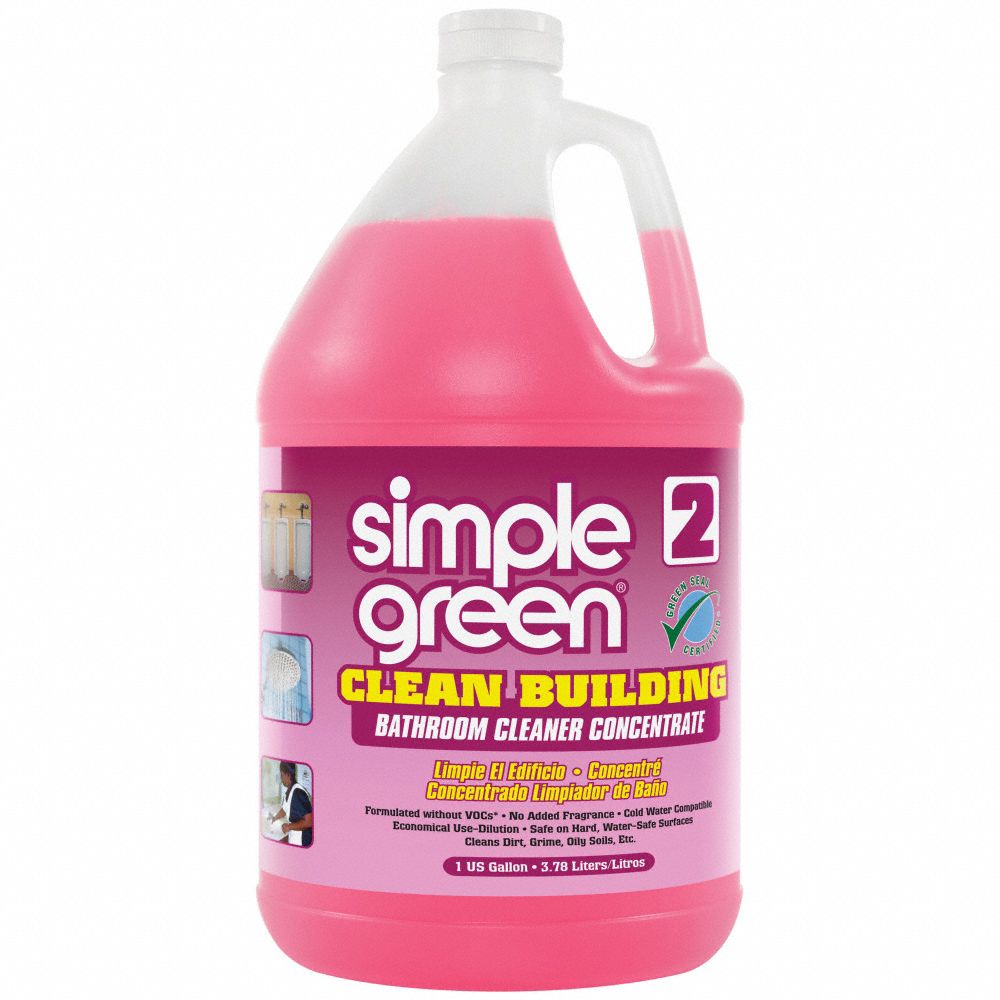 SIMPLE GREEN, Jug, 1 gal Container Size, Bathroom Cleaner - 2GVN7 ...