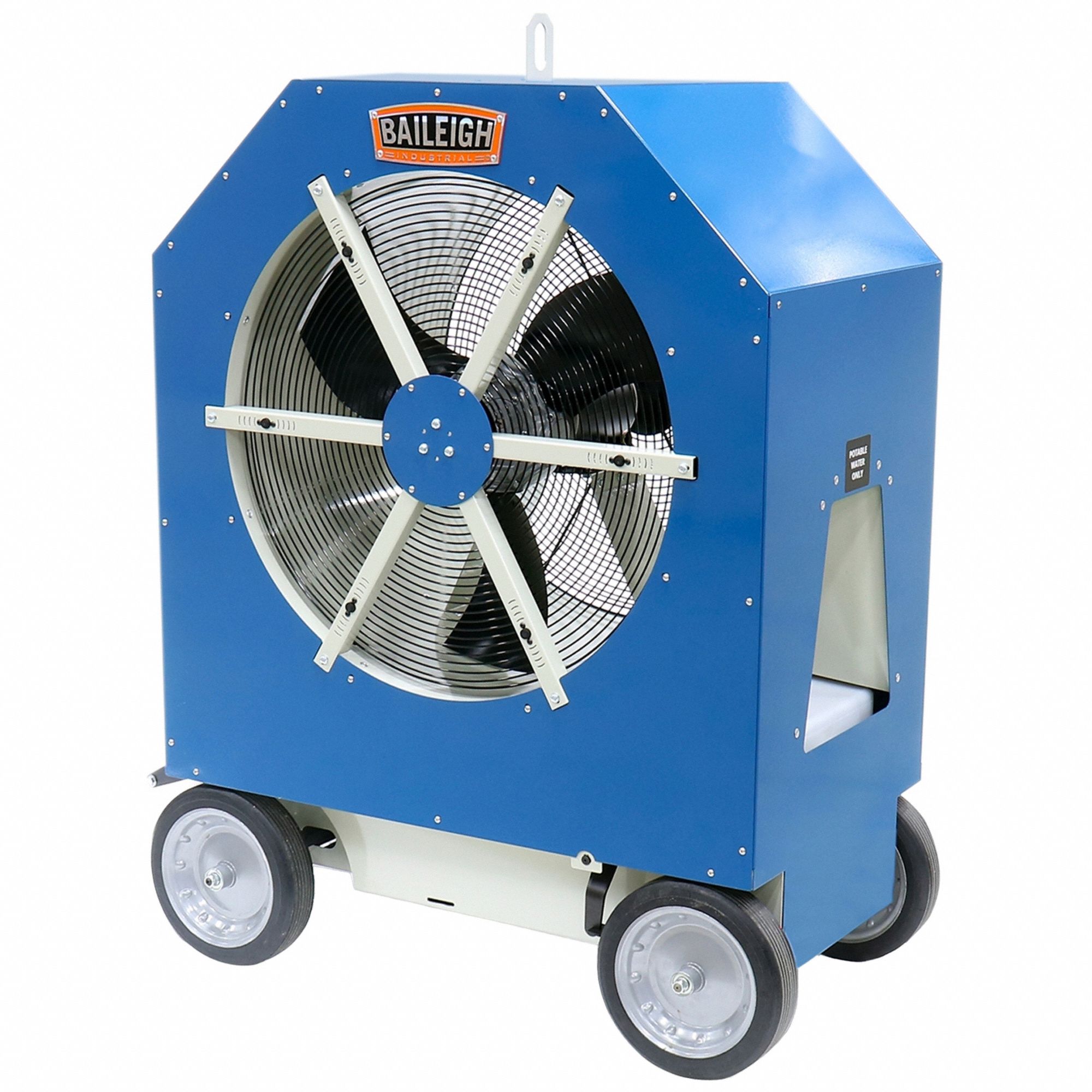 BAILEIGH INDUSTRIAL, 3,000 sq ft, 110V AC, Portable Misting Cooler ...