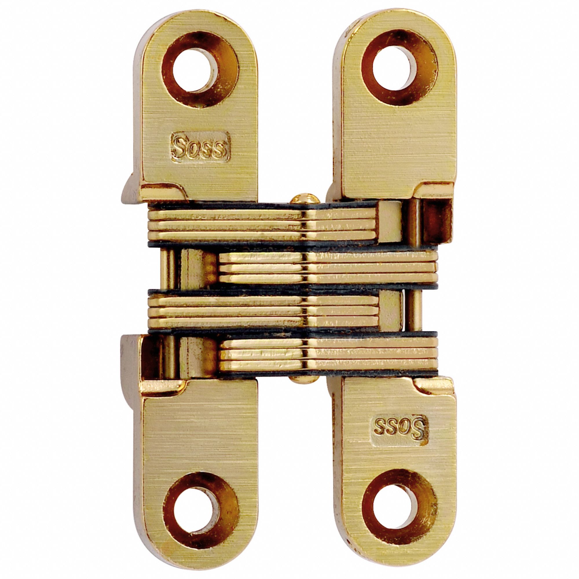 SOSS, Brass, 2 3/8 in Leaf Ht, Concealed Hinge - 801H76|204CUS4 - Grainger