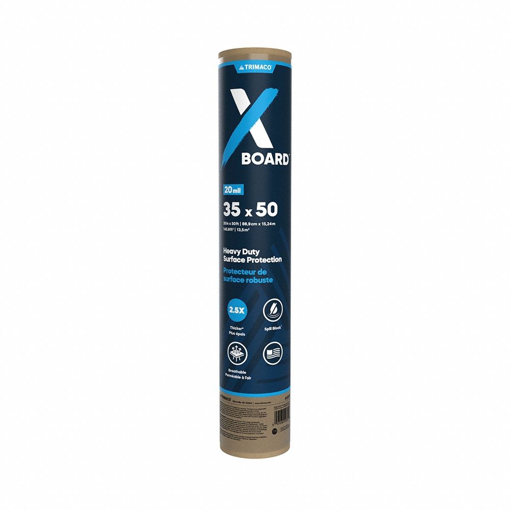 TRIMACO, Extra Heavy Duty, 22 mil Thick, Floor Protection - 45YX47 ...