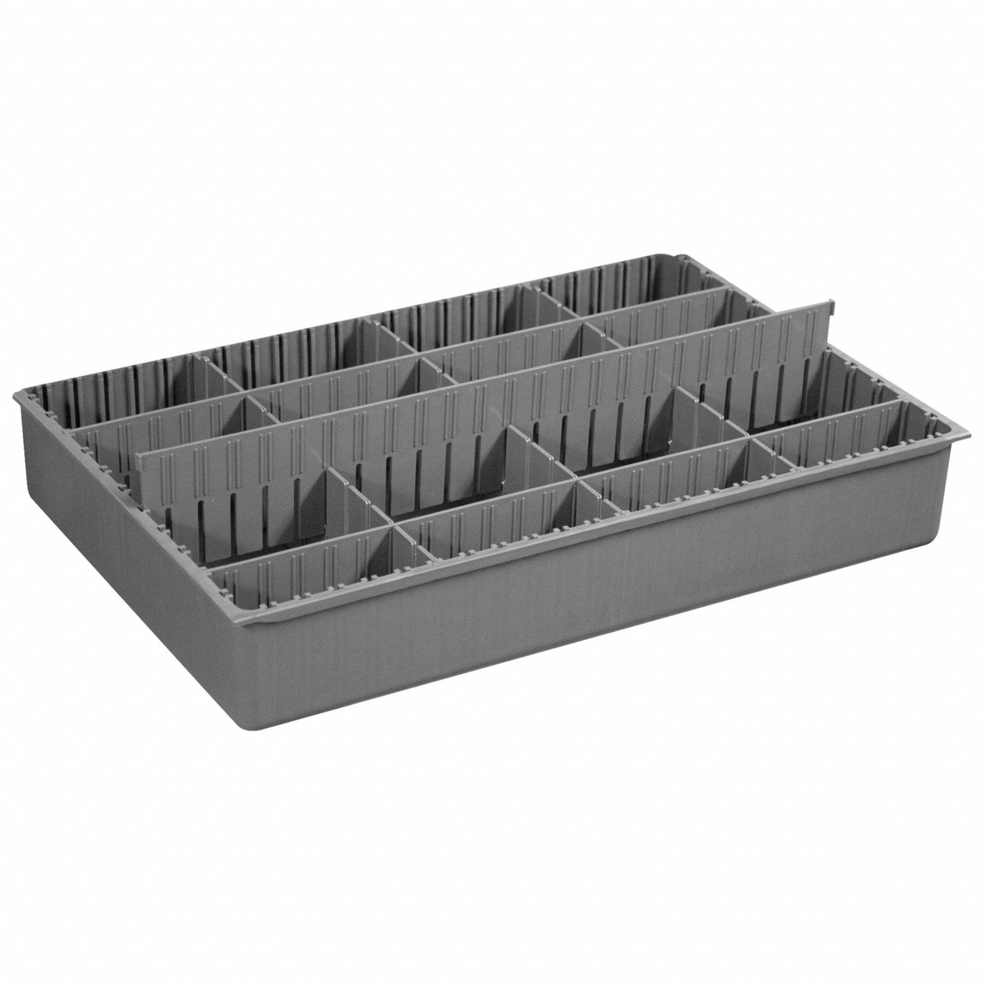 DURHAM MFG Compartment Drawer Insert: 18 in x 12 in x 3 in, 16 ...