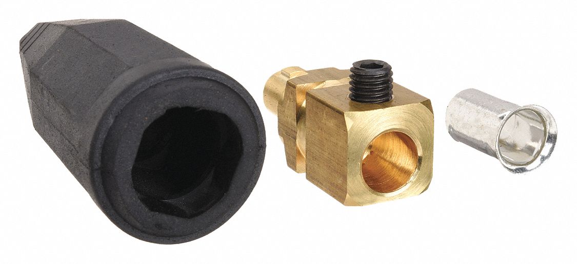 LINCOLN ELECTRIC, 1/0 AWG to 2/0 AWG, Single Ball-Point, Cable Plug ...