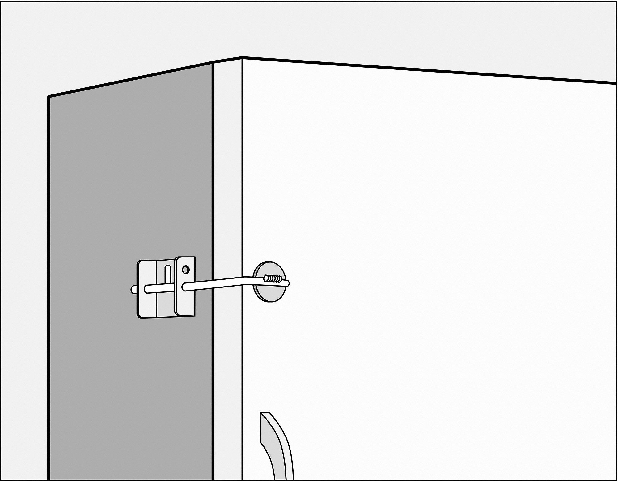 QUAKEHOLD! Refrigerator / Freezer Door Lock, Silver - 12C164|RS.RDL.1 ...