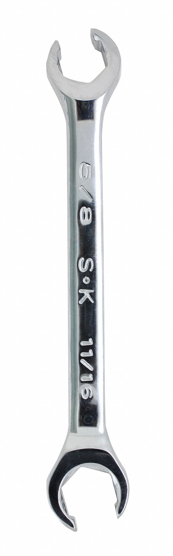 SK PROFESSIONAL TOOLS, Alloy Steel, Chrome, Flare Nut Wrench - 12C509 ...