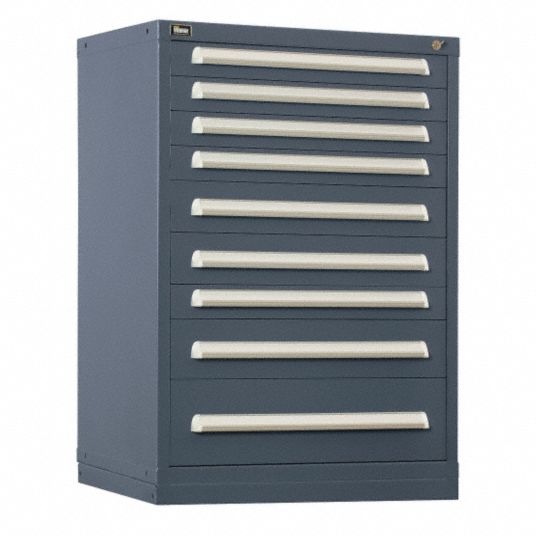 VIDMAR, 30 in x 27 3/4 in x 44 in, 9 Drawers, Modular Drawer Cabinet ...