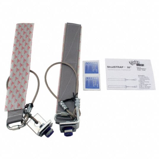 Strut Straps, Gray - Grainger