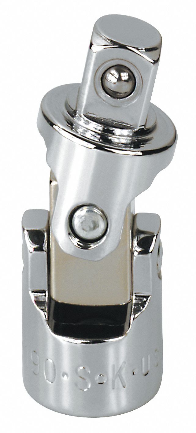 Socket Adapter, Overall Length 15/16 in, Drive Size 3/8 in x 1/2 in ...