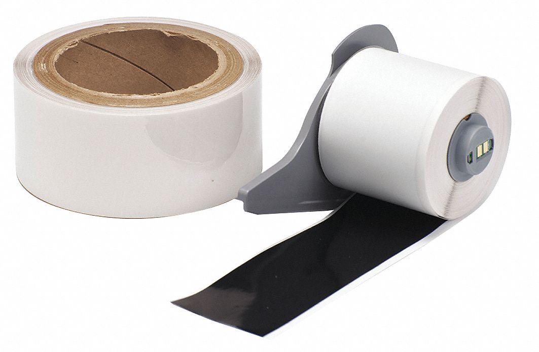 2 in x 50 ft, Polyester With Rubber Adhesive, Continuous Label Roll ...