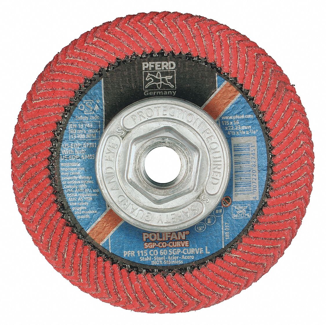 PFERD DISC CURVED 4-1/2X5/8X5/8-11 CO - Flap Discs - PMB67405 | 67405 ...