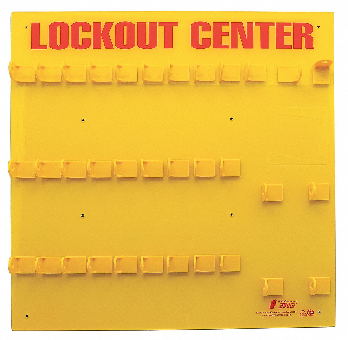 ZING, Lockout Station, No Padlocks, Lockout Board - 12E757|7116E - Grainger