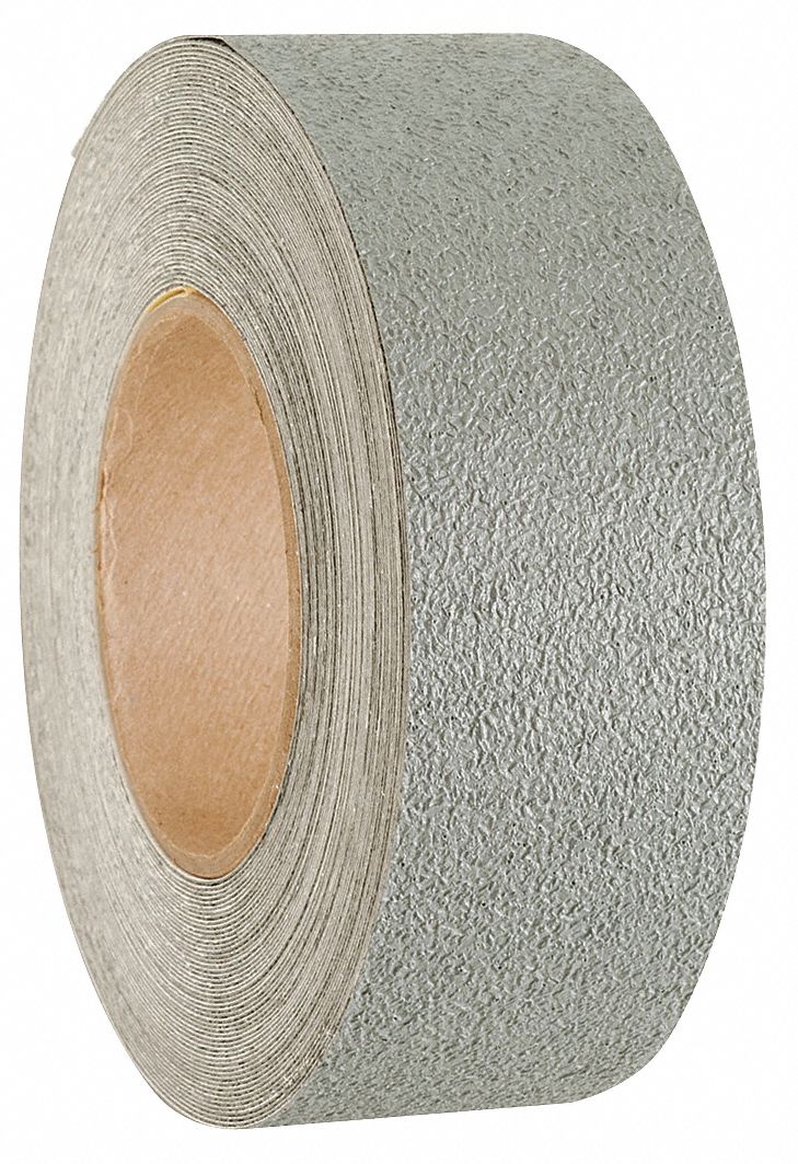 Antislip Tape, Solid, Gray, Grit Size Proprietary - Grainger