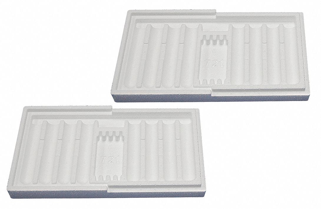 Test Tube Lab Mailer, Holds (8) Tubes or (8) Slides, PK 14 - Grainger