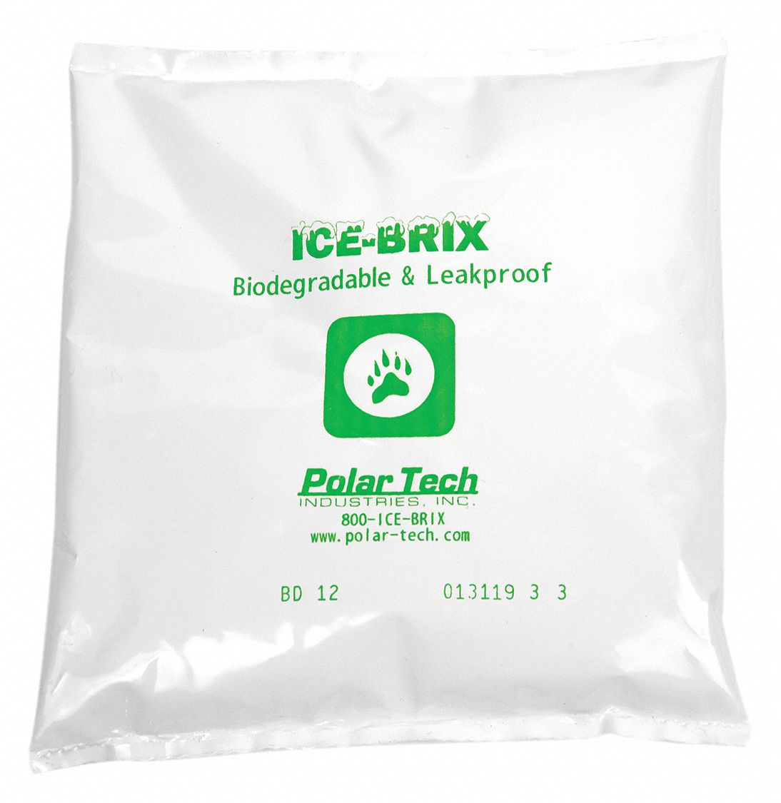 POLAR TECH Cold Pack: Biodegradable Cold Pack, 10 lb Wt, 6 in Lg, 6 in ...