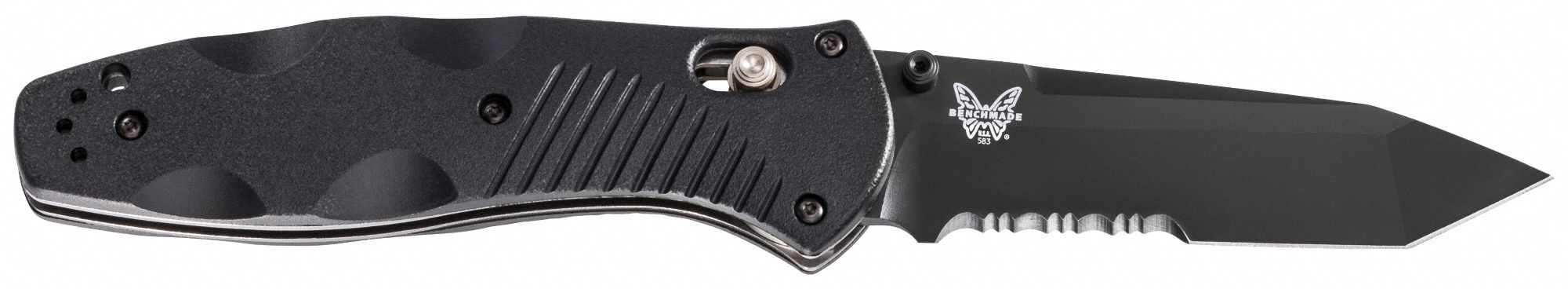Benchmade 583SBK Benchmade Folding Knife, Serrated Blade Edge Type, 3 3 ...