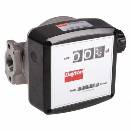 DAYTON, Mechanical Flowmeter, Diesel/Oils, Mechanical Flowmeter ...