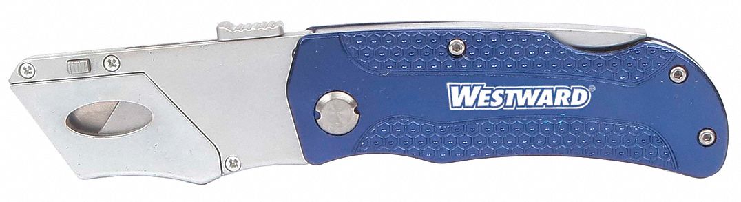 WESTWARD, 3 5/8 in/6 3/8 in, Steel, Folding Safety Cutter - 12F752 ...