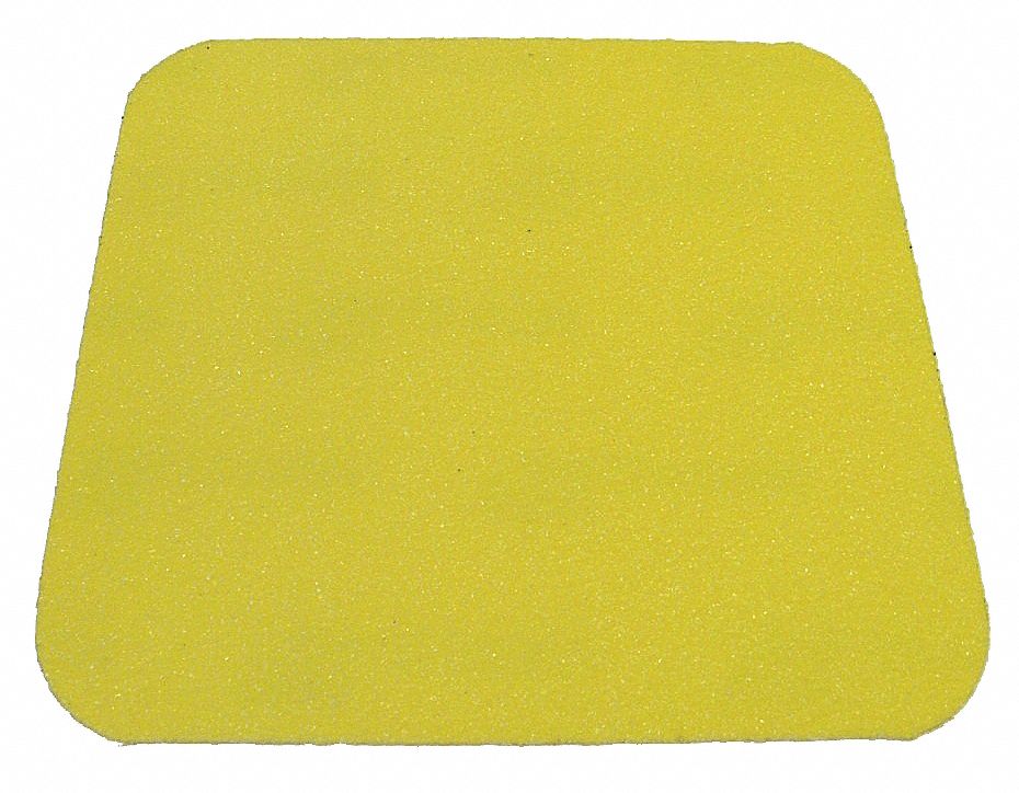 Antislip Tread, Solid, Yellow, Grit Size 46, PK 50 - Grainger