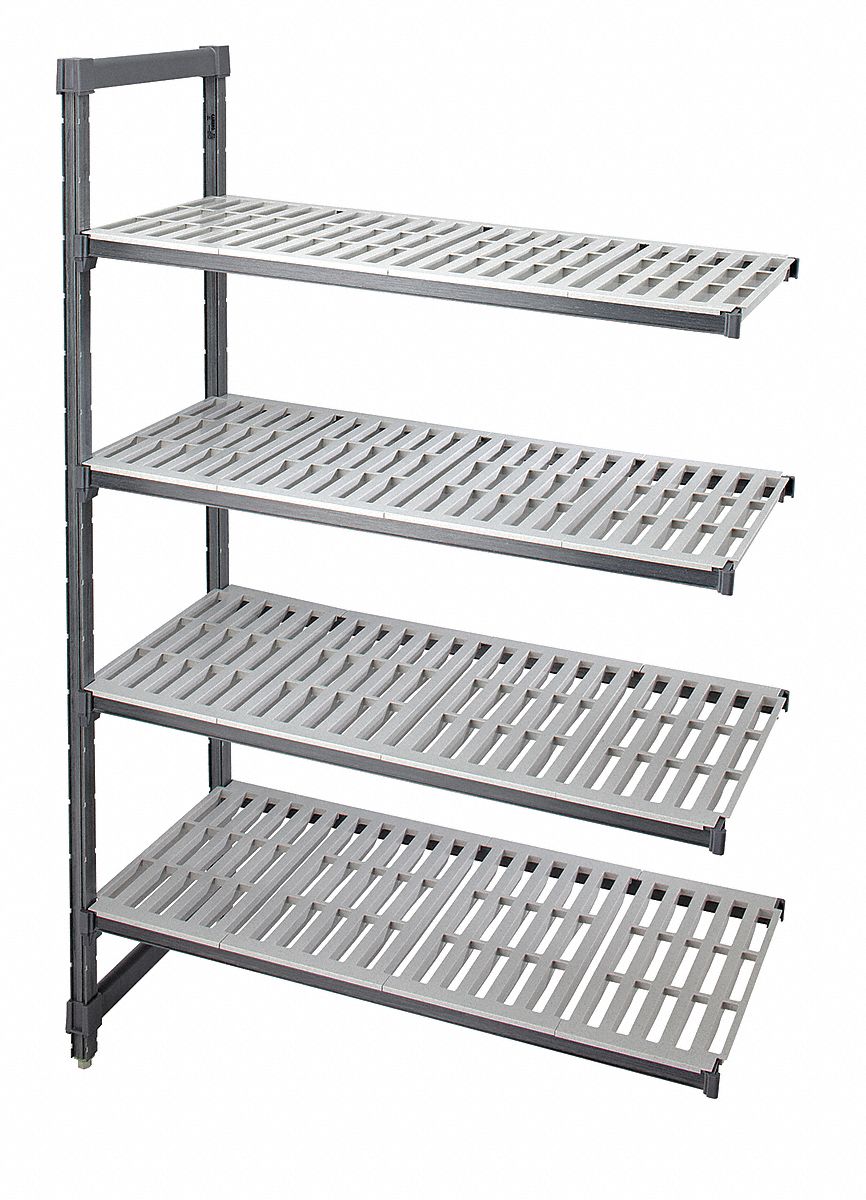 CAMBRO, 1,800 lb Load Capacity, 400 lb Capacity per Shelf, Shelving ...