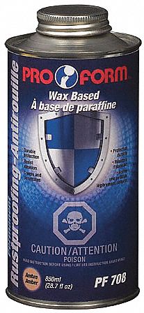 PROFORM RUSTPROOFING WAX PERM AMBER 850 ML - Automotive Greases and ...