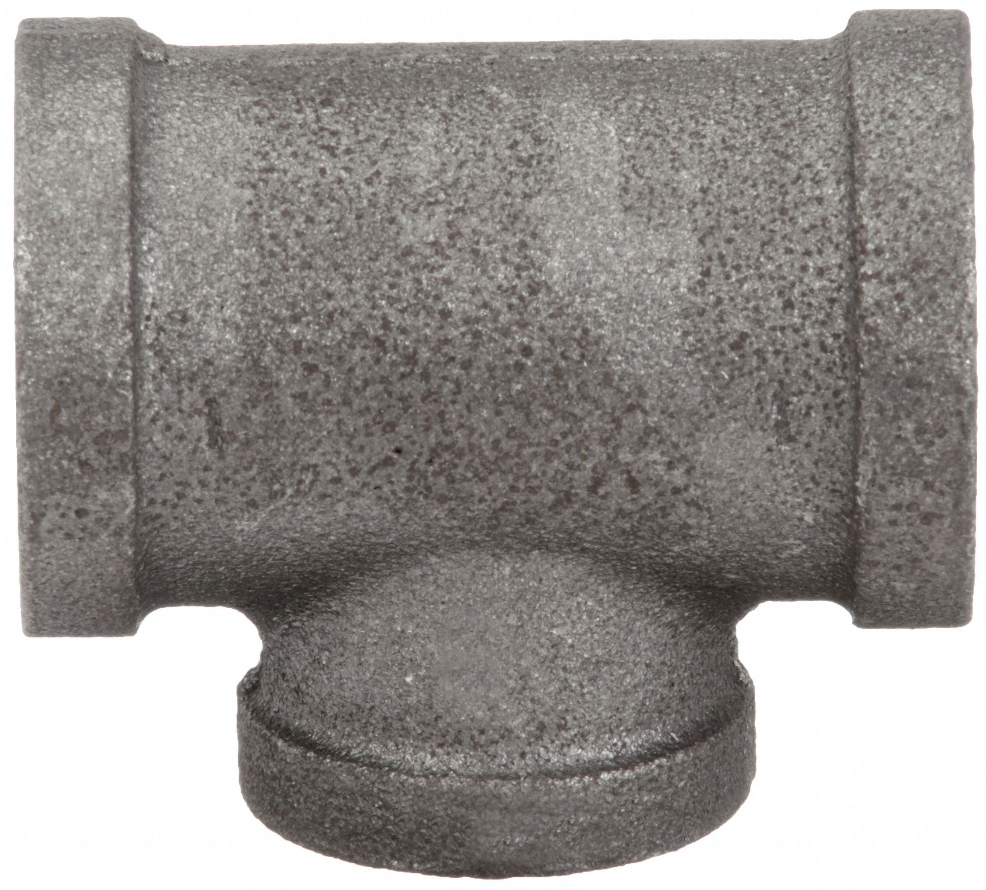 ANVIL Reducing Tee: Malleable Iron, 1/2 in x 1/2 in x 1/4 in Pipe Size ...