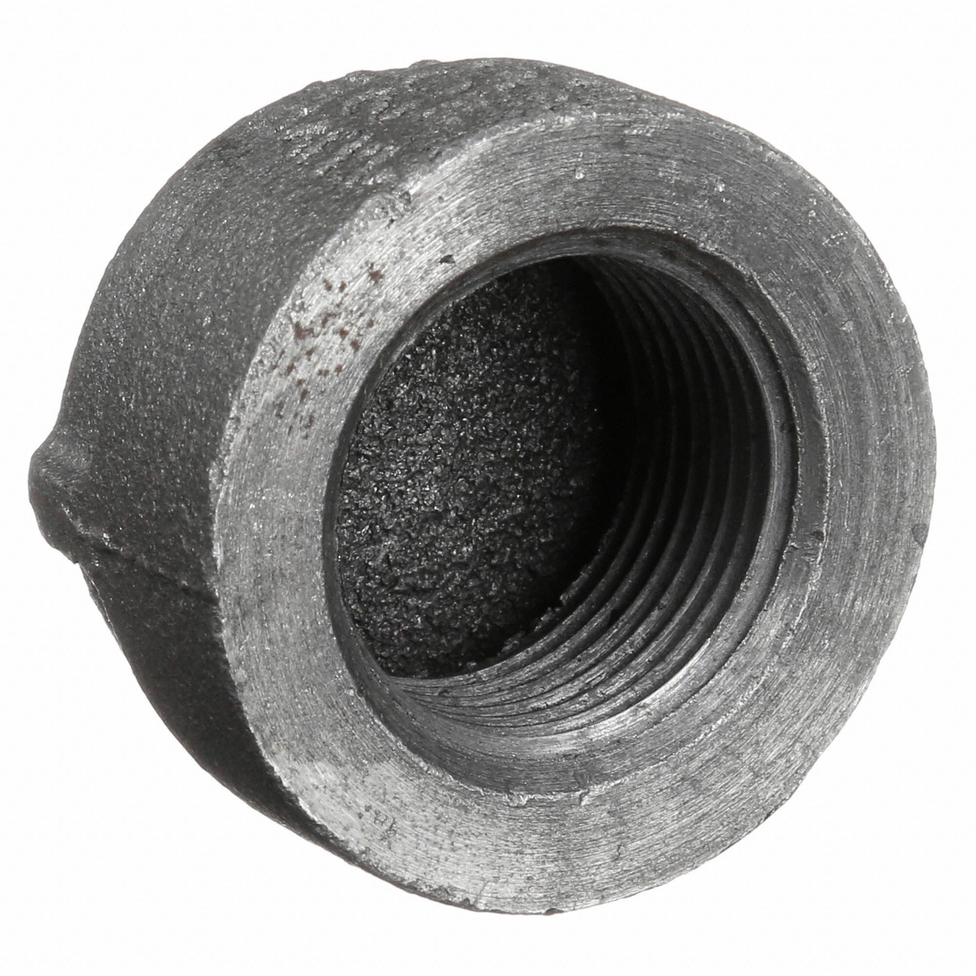 ANVIL Round Cap: Malleable Iron, 2 in Pipe Size, Female NPT, Class 3000 ...