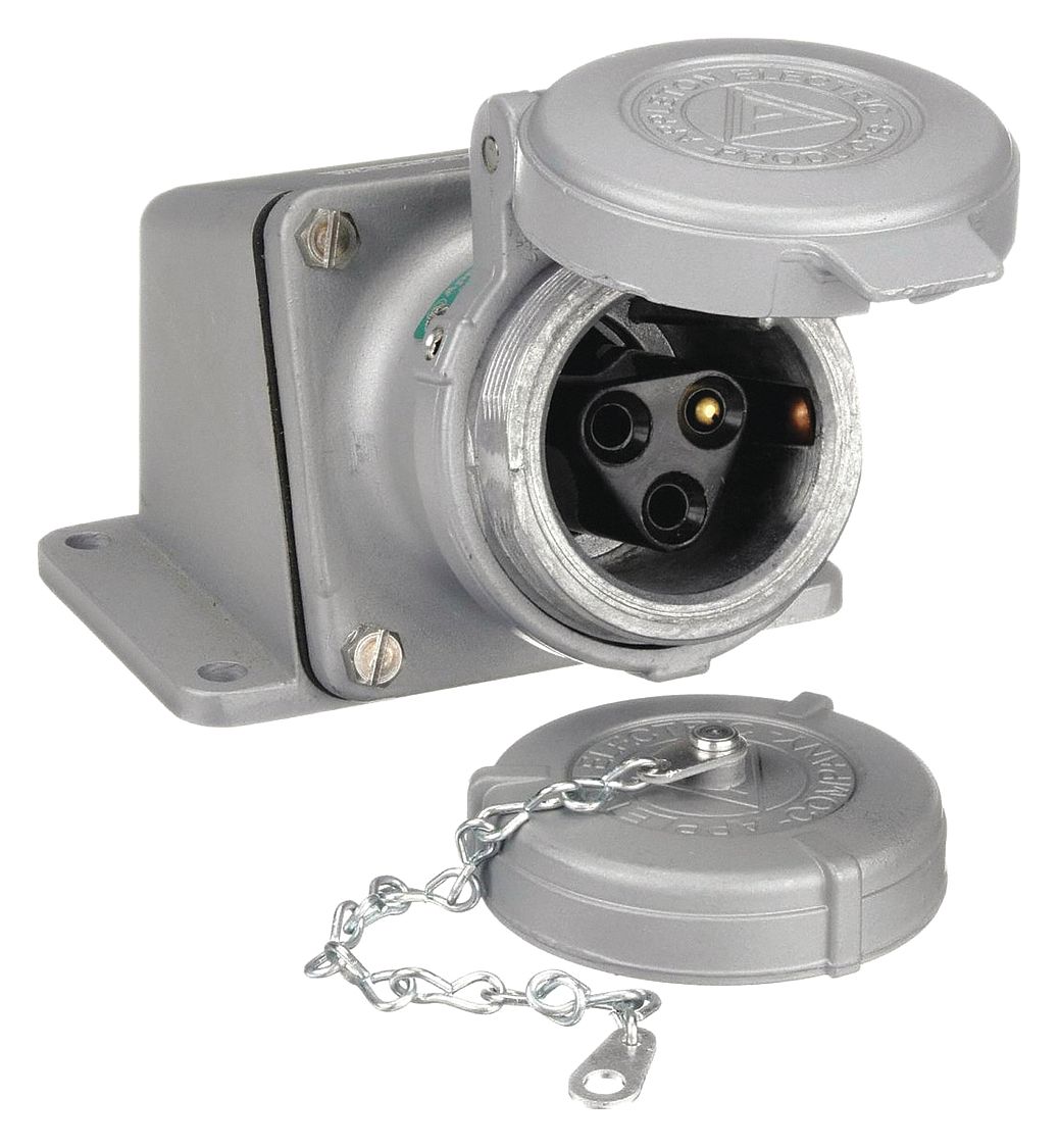 30 A, 120/240/480/600V AC, Receptacle - 12G137|ADRE3023-75 - Grainger