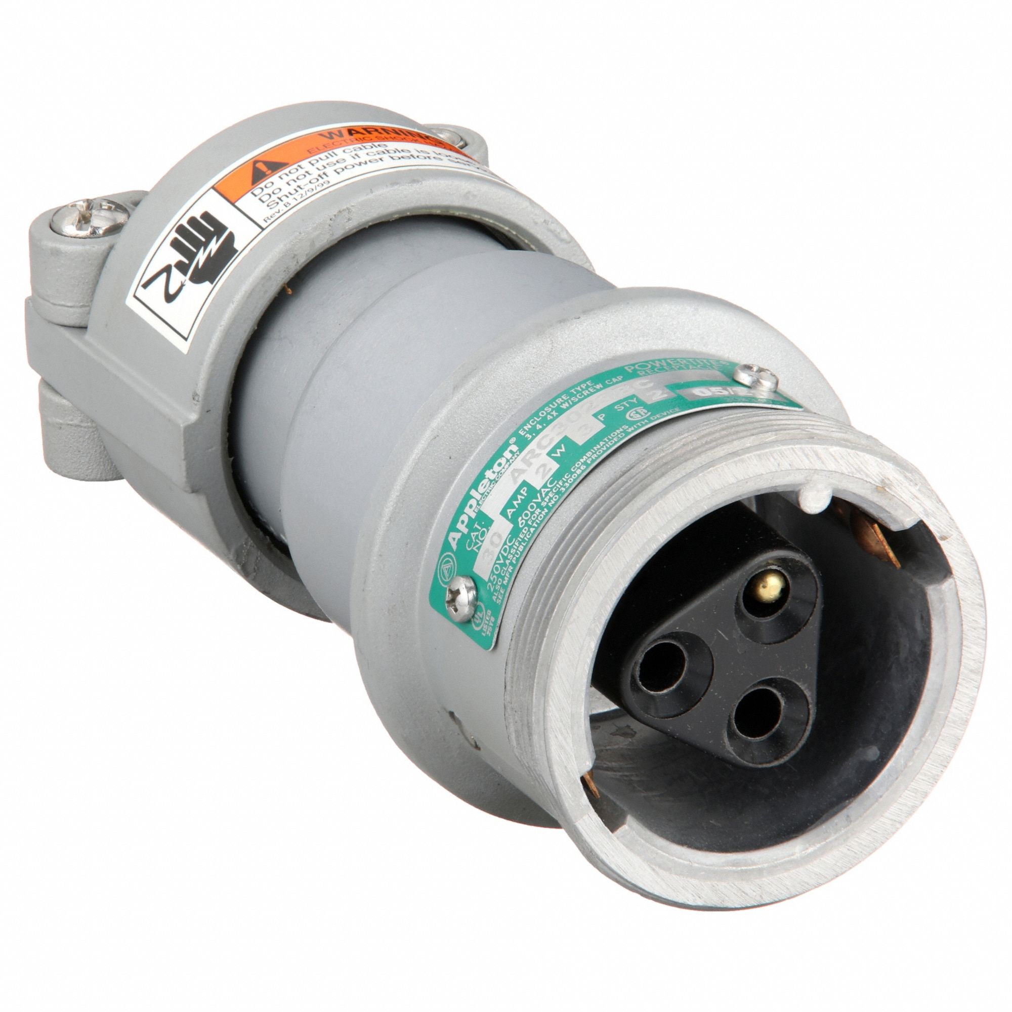 APPLETON ELECTRIC Cuerpo Conector,Volt 600,2 Cables - 12G182 | ARC3023BC - Grainger México
