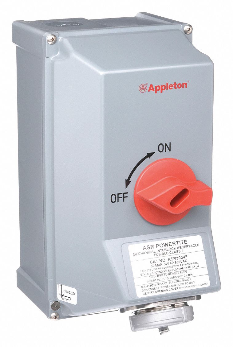 Fused, 30 A, Mechanical Interlock Device - 12G196|ASR3034F - Grainger