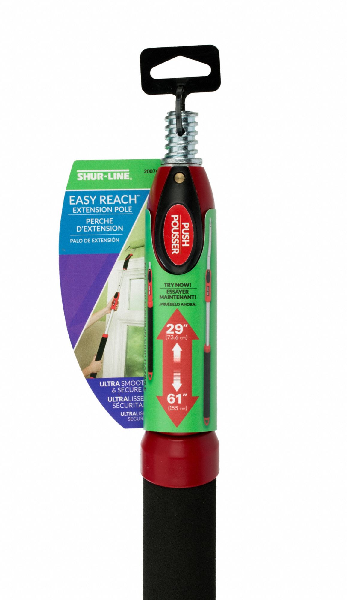 SHUR-LINE Adjustable Painting Extension Pole: 2 1/2 to 5 ft, Universal ...