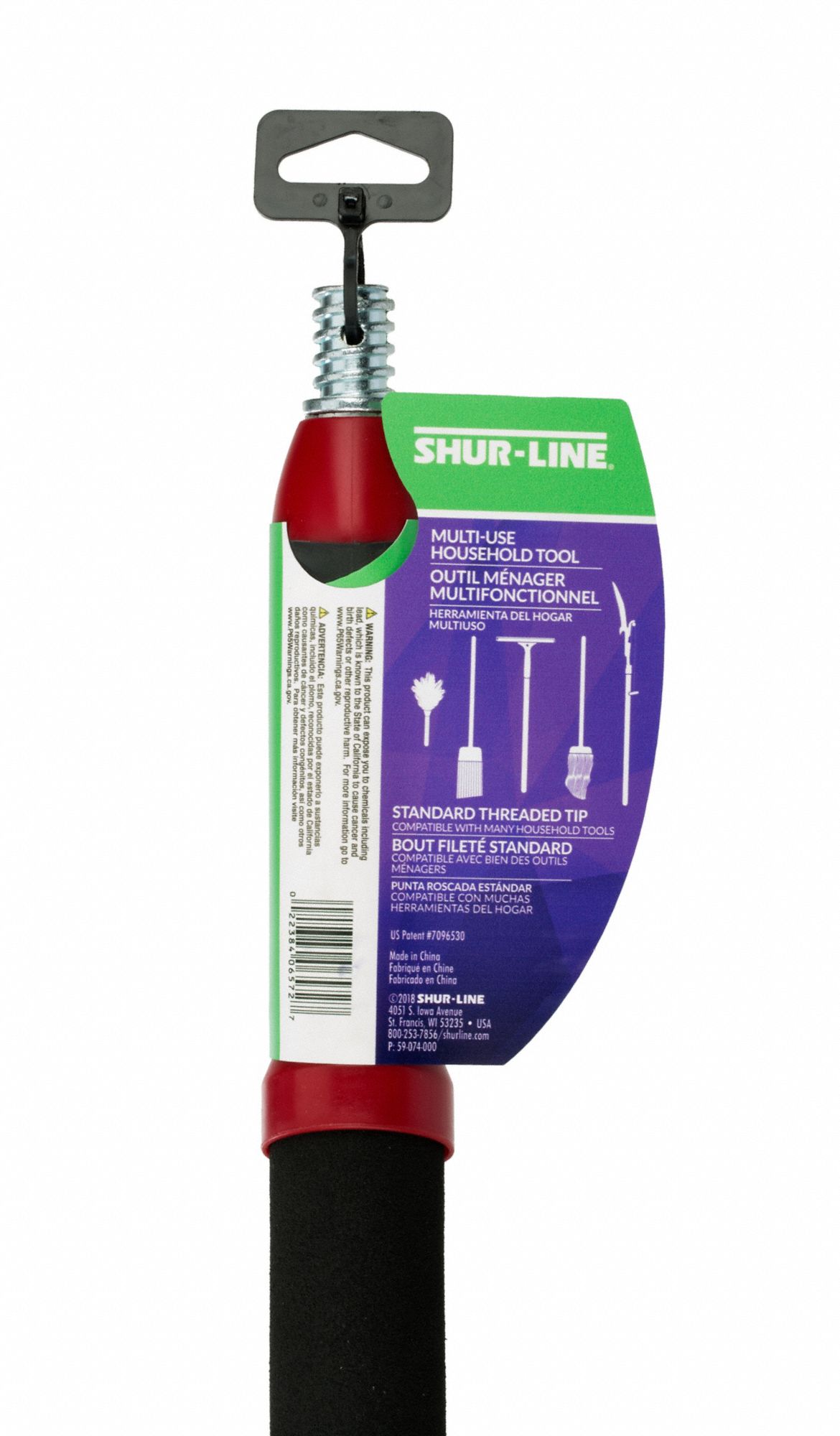 SHUR-LINE Adjustable Painting Extension Pole: 4 to 9 ft, Universal ...