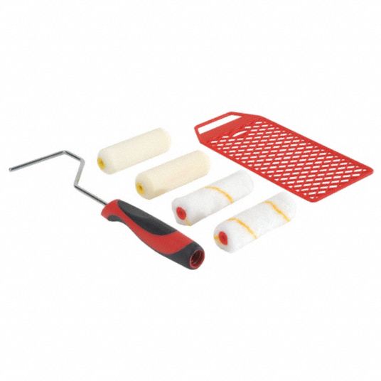 SHUR-LINE, Wire Roller Frame, 4 in Roller Lg, Mini Paint Roller Kit ...