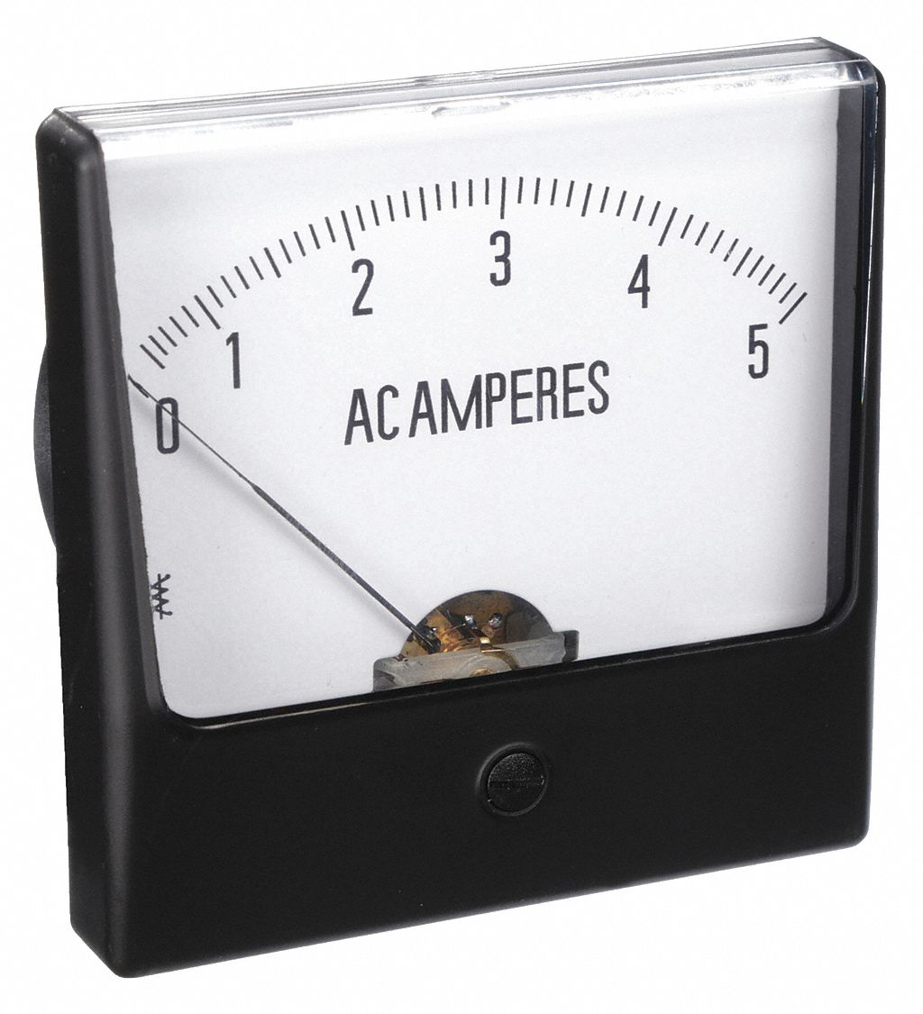 AC Current, 0 A – 5 A, Analog Panel Meter - 12G370|12G370 - Grainger