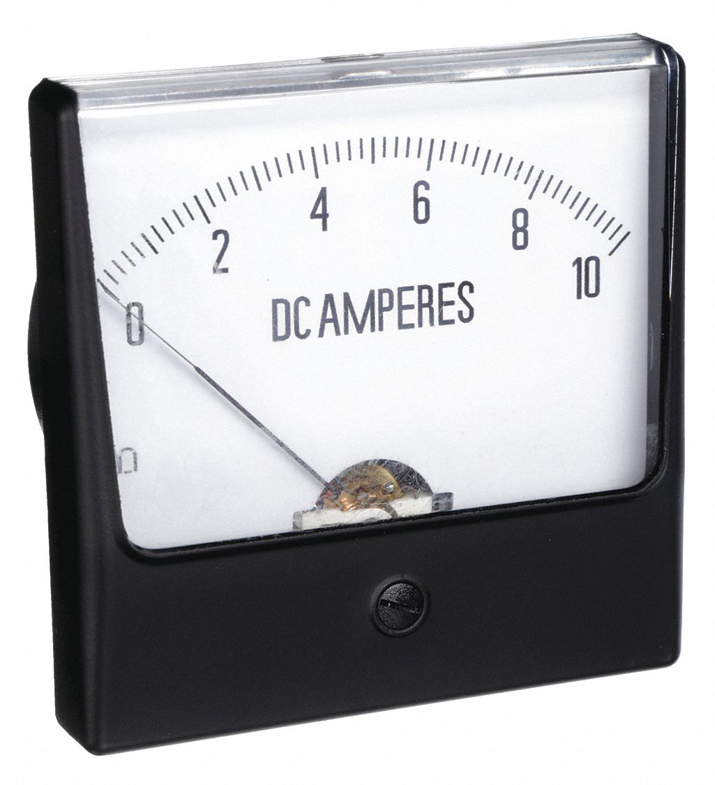 DC Current, 0 A – 10 A, Analog Panel Meter - 12G417|12G417 - Grainger